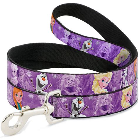 Dog Leash Frozen Annaelsaolaf Posesscenes Purples — Buckle Down