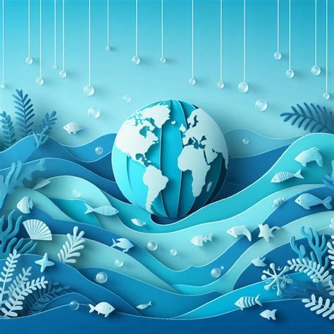 Premium Vector Marine Life Ocean Conservation Blue Planet Coral Reefs