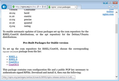 某模型メーカー中の人のサーバ管理帳 Centos6にnginxをインストールする手順