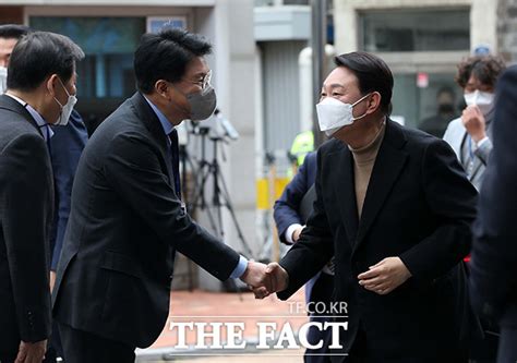 윤석열 당선인 통의동 집무실로 첫 출근 Tf사진관 포토 기사 더팩트