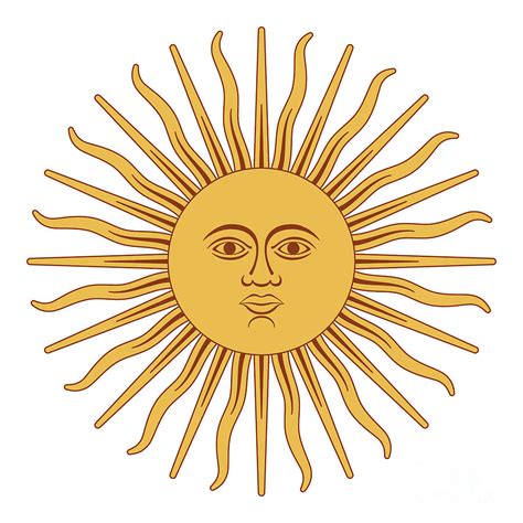 Sun Of May Sol De Mayo Argentina Digital Art By Peter Hermes Furian