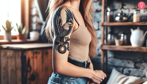 8 Dynamic Eagle And Snake Tattoo Ideas