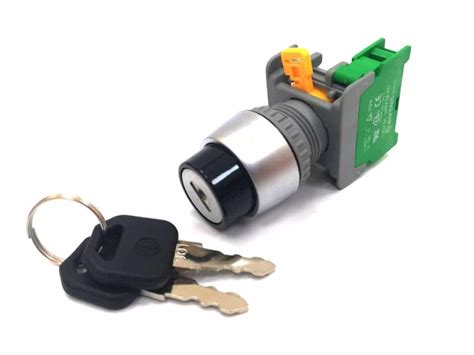 Spring Return Key Switch 22mm 2 Position Model KSR22 2 Auspicious