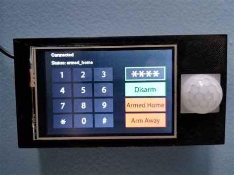 Touchscreen Home Alarm Control Panel For Home Assistant And The