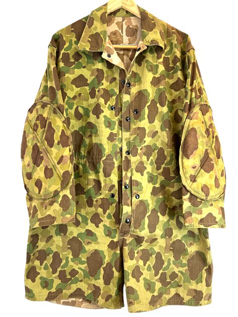 Ww2 Us Usmc Paramarine Airborne Reversible Step In Smock Camouflage Size 38 Rare Military