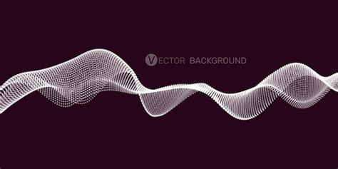 Premium Vector 3d Abstract Digital Wave Of Particles And Wireframe