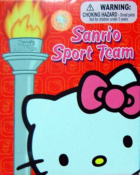 2008 Sanrio Sport Team Hello Kitty Playing Table Tennis 15 H X 2 Nos