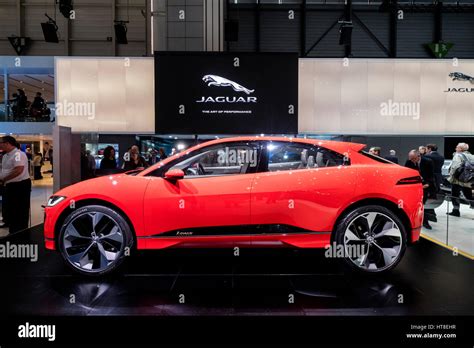 World Premiere Of Jaguar Ipace Electric Suv Concept Vehicle At Geneva