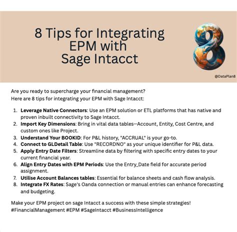 8 Tips For Integrating Your Epm With Sage Intacct Erp — Dataplan8