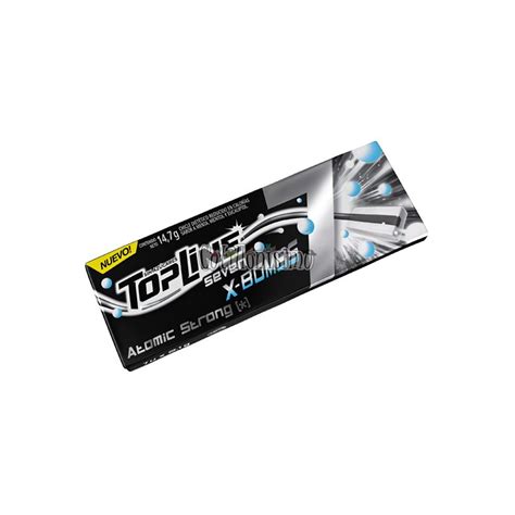 Chicles Topline 7 Atomic Strong X14g X1 Unidad Cotillonisimo