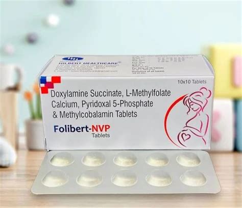 Doxylamine Succinate L Methyl Folate Calcium Pyridoxal 5 Phosphate And Methylcobalamin Tablets