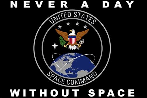 Usspacecom Flag Two Sided With Grommets Comes In Multiple Sizes