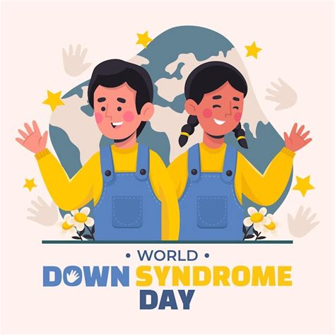 Premium Vector World Down Syndrome Day Concept