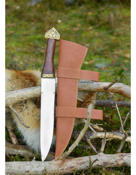 Viking Seax Dagger With Leather Scabbard 49 Cm ⚔️ Tienda Medieval