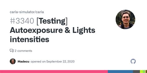 Testing Autoexposure Lights Intensities Issue Carla Simulator Carla GitHub