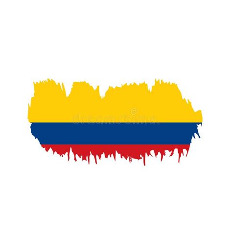 Bandera De Colombia Ejemplo Del Vector Ilustración del Vector Ilustración de movimiento