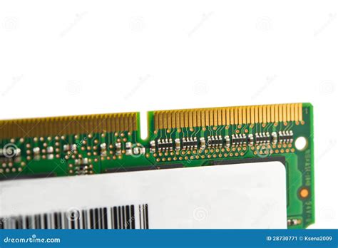 One DDR RAM Stick Isolated Stock Image Image Of Flash 28730771