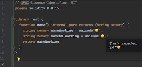 Support Single Quoted Unicode · Issue 315 · Intellij Solidityintellij