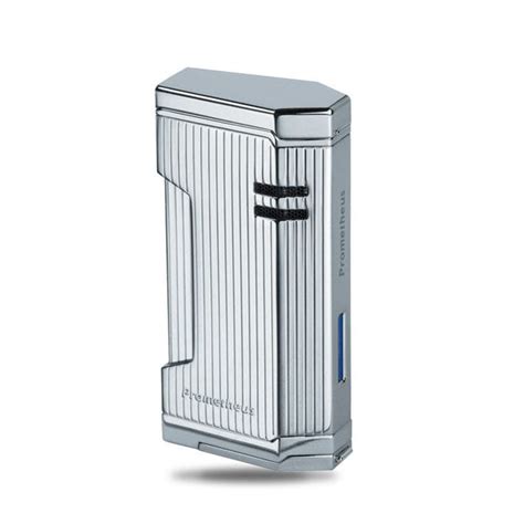 Buy Prometheus Magma X Triple Torch Chrome Vertical Lines Lighters Online