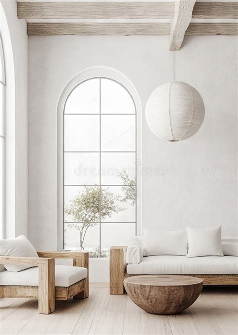 A Modern Minimalist White Interior With A Scandi Boho Style Created As