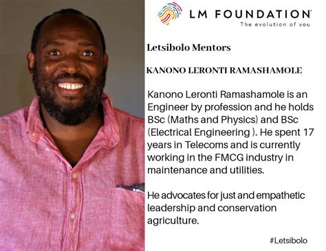 Kanono Ramashamole Posted On Linkedin