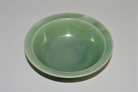 Vintage Mid Century Pottery Bowl Wells Art Glazes By Homer Laughlin