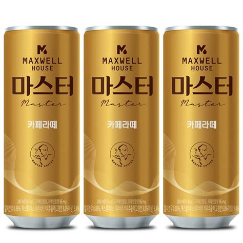 맥스웰하우스 마스터 카페라떼 캔커피 240mlx30개 홈플러스 택배배송