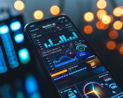 Modern Smartphone App Interface With Electricity Usage Notifications