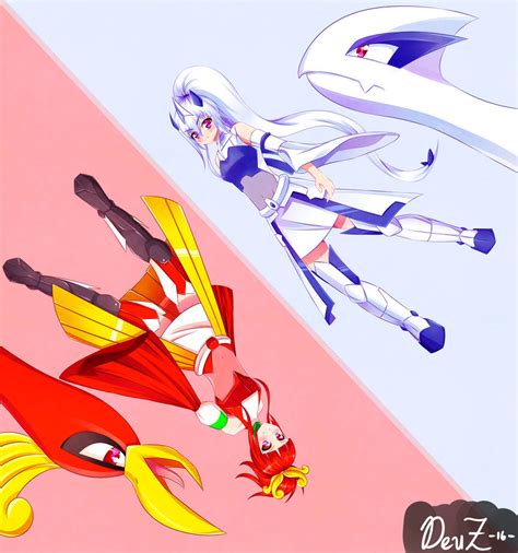 Lugia And Ho Oh Pokemon Gijinka By Jaeger97 On Deviantart