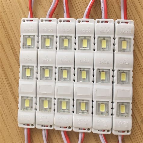 5730 SMD Waterproof Injection Molding 3 Chip LED Module For Sign