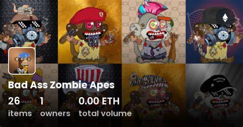 Bad Ass Zombie Apes Collection Opensea
