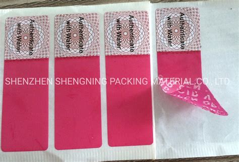 Warranty Tamper Evident Security Non Removable Sticker Label With