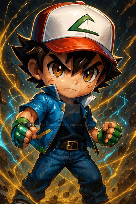 Ash Ketchum Chibi By Brostodes On Deviantart