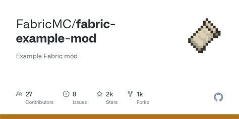 Github Fabricmcfabric Example Mod Example Fabric Mod