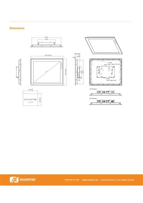 17 Inch Axiomtek P6171 V3 Sxga Tft Industrial Lcd Monitor Resolution