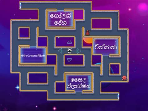 සෛලීය සංවිධානය 10 ශ්‍රේණිය පී කේ ඒ ඩී නදීශානි මාර කොරඹුරුවාන ම වි මුලටියන කලාපය Maze Chase