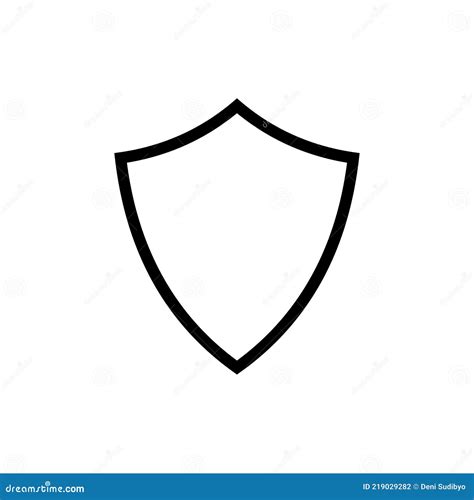 Shield Icon In Trendy Flat Style Isolated Stock Vector Illustration