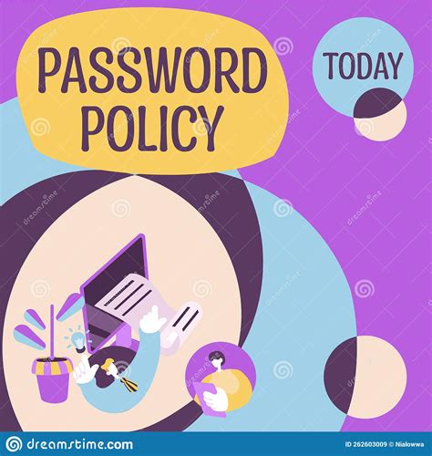 Text Showing Inspiration Password Policy Word Written On First Line Of Protection Against Any