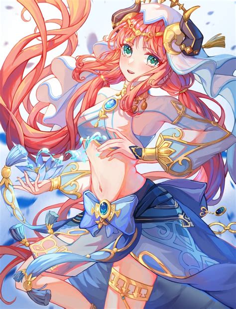 Oriane Nilou Genshin Impact Genshin Impact Highres 1girl Armpits