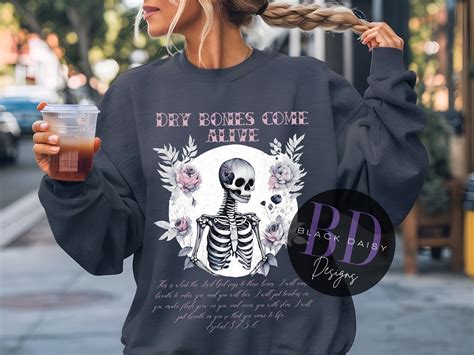 Dry Bones Black Daisy Designs