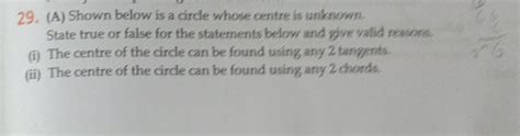 29 A Shown Below Is A Circle Whose Centre StudyX