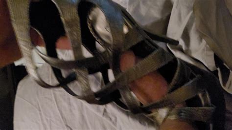 Cum On Her Sexy Patent Leather Ankle Boots