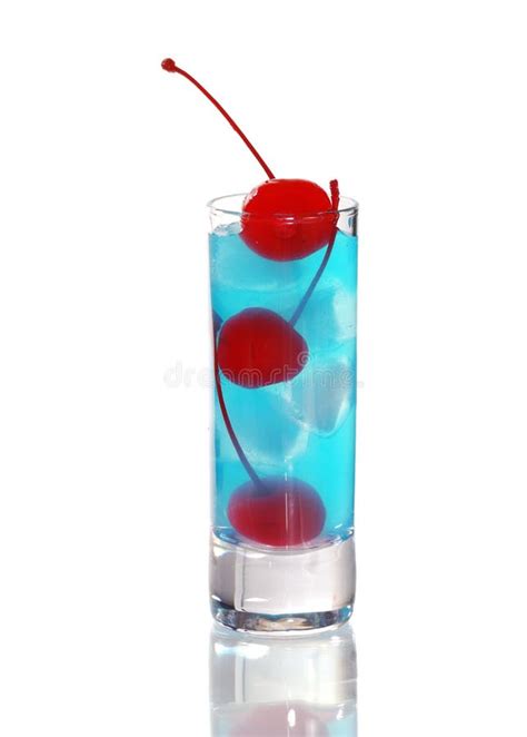 Cocktail With Blue Curacao And Shaker Stock Image Image Of Isolated