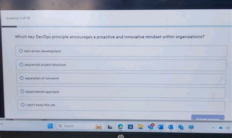 Question 1 Of 15 Which Key DevOps Principle StudyX