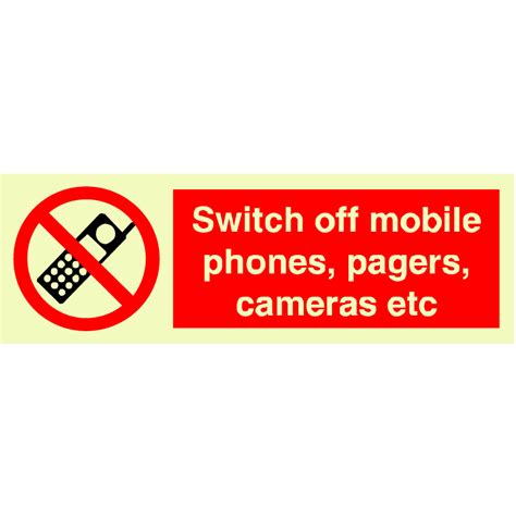 Switch Off Mobile Phones Pagers Cameras Etc Solas Marine