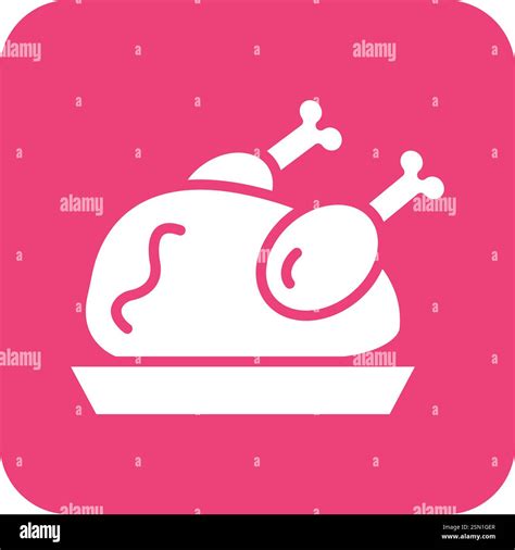 Cooked Chicken Vector Icon Design Illustration Stock Vector Image And Art