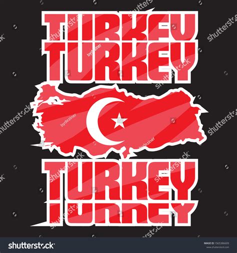 Turkey Map Illustrations Vector Design Stock Vector Royalty Free Shutterstock