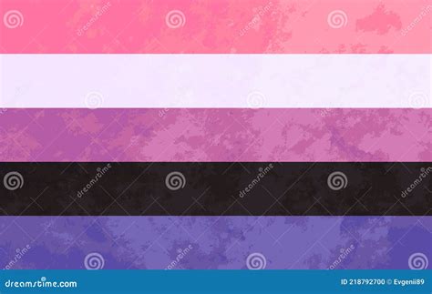 Gender Fluid Pride Flag Sexual Identity Pride Flag Vector Illustration