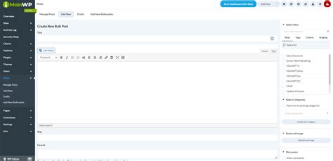 MainWP Post Dripper Extension MainWP WordPress Management