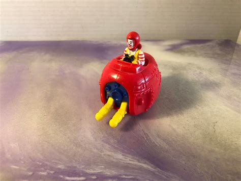 Vintage 90s Mcdonalds Ronald Mcdonald Wind Up Action Toy Car Rare Fun